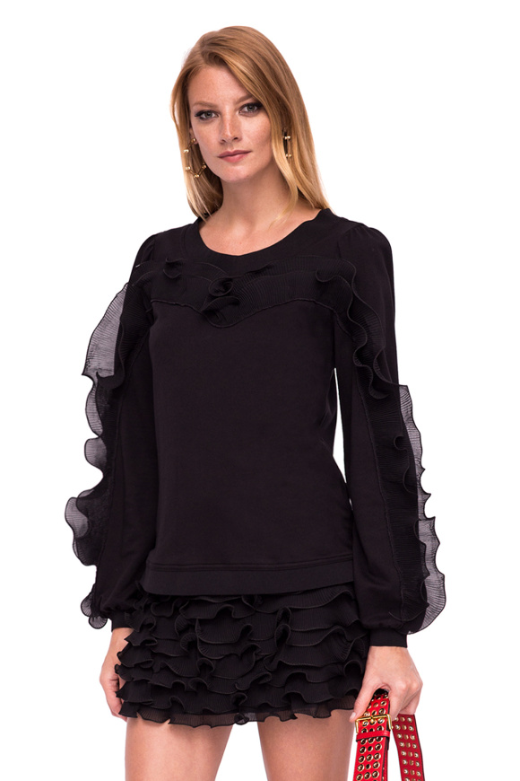 Top cu maneca lunga si volane | top9988 | NISSA