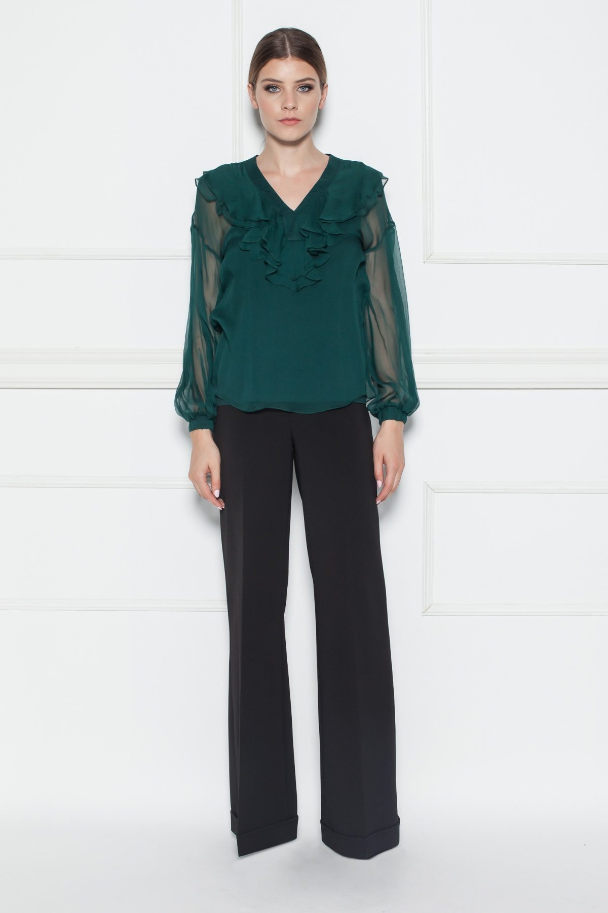 Top din matase cu volane | TOP8203 | NISSA