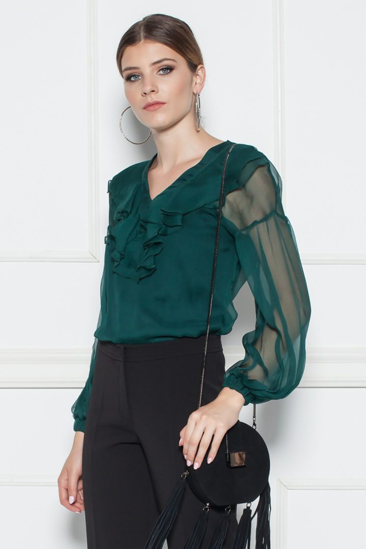 Top din matase cu volane | TOP8203 | NISSA