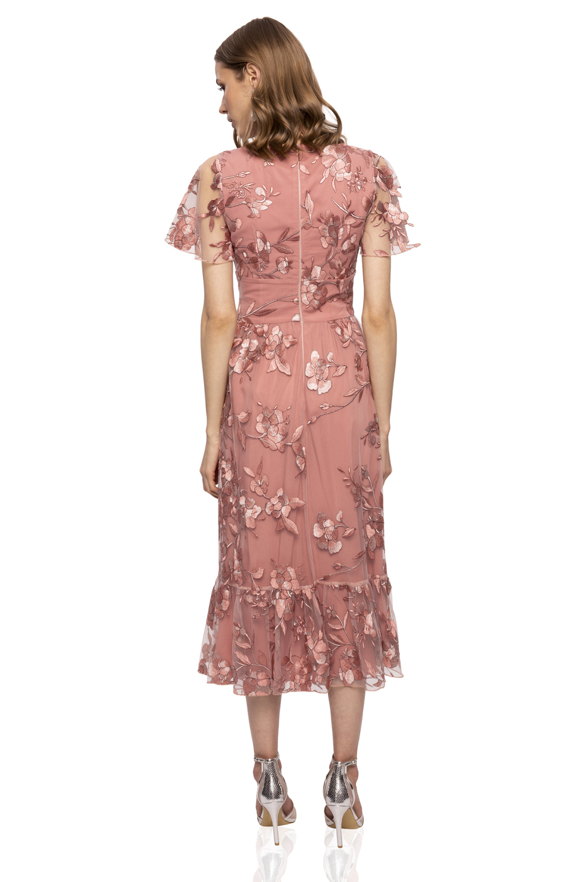 Rochie cu flori brodate | rs10560 | NISSA