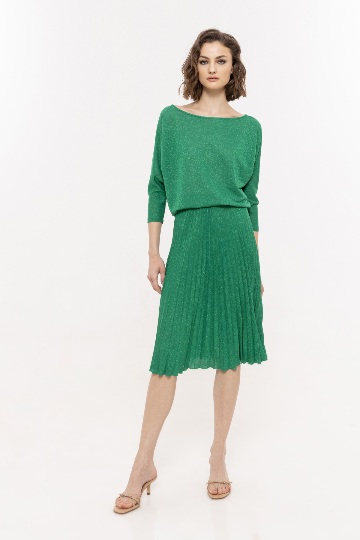 Fusta din vascoza cu fir lurex | F14132 | NISSA