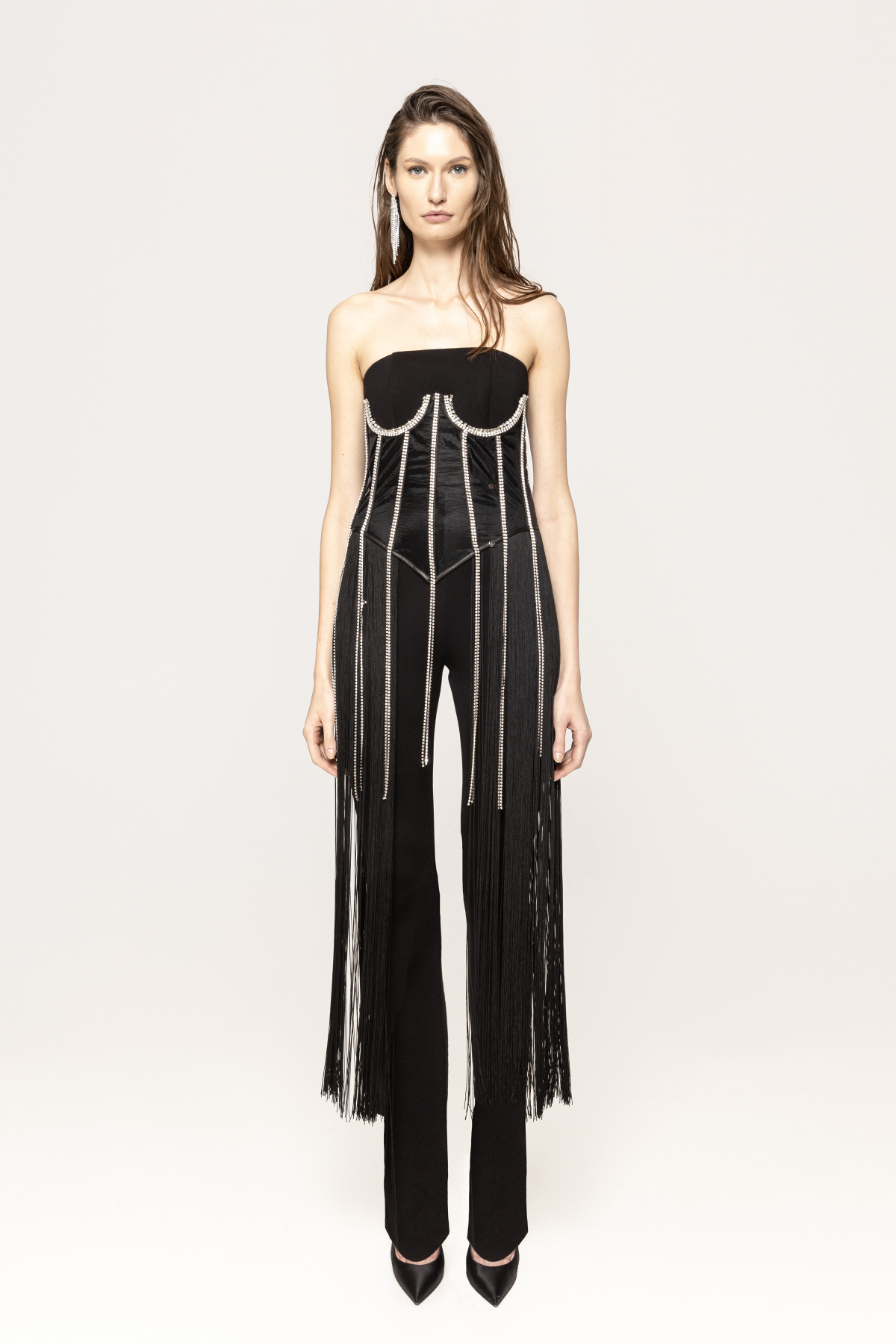 Crystal-embellished corset top | EXTOP17 | NISSA